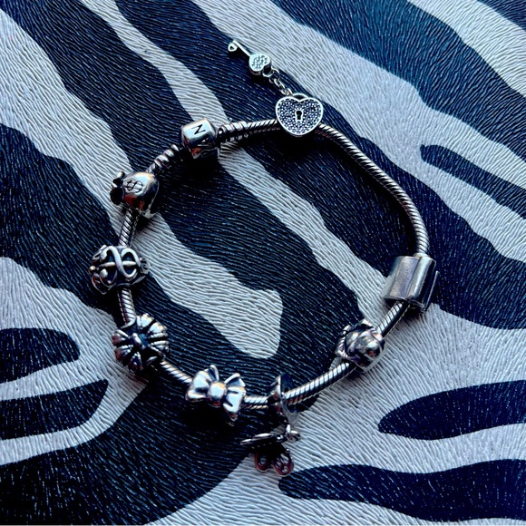Pandora | Jewelry | Pandora Bracelet Buddha Nurse Heart With Key Charm ...